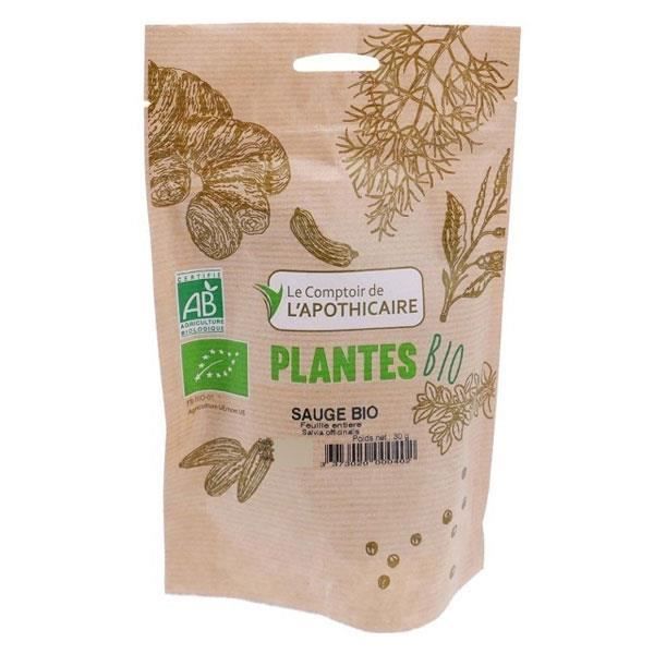 Comptoir de l'Apothicaire Sauge Feuille Entière Bio 30g - Cdiscount Au ...