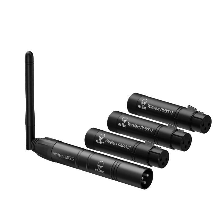 (1T3R|Prise anglaise)2.4 GHz ISM DMX 512 Contrôleur XLR Dfi sans fil ...