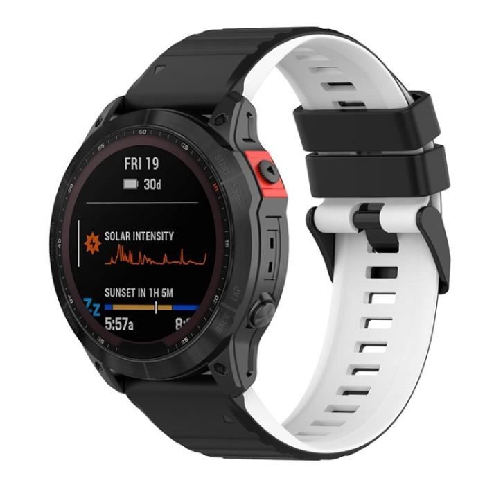 Pour Garmin Fenix 7x 6x 5x 26 Mm STRAP SMART WORD STRAP DIAL COLOR ...
