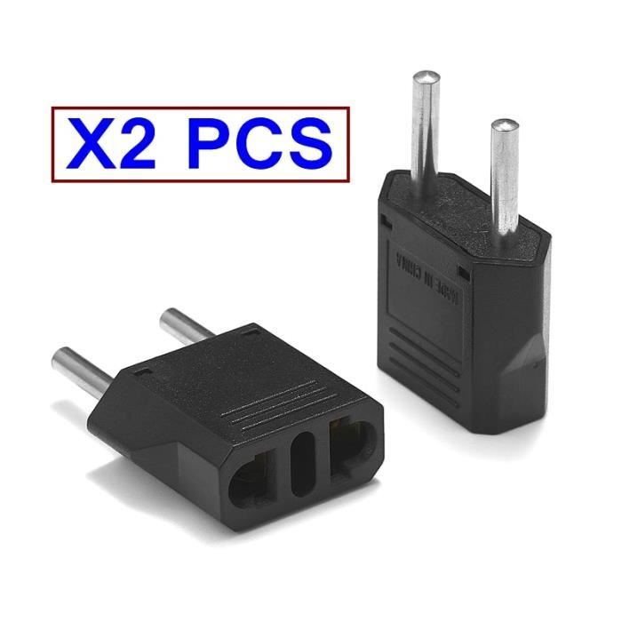 Adaptateur prise,Prise de courant ue à US AC 220V 10a,2 pièces ...