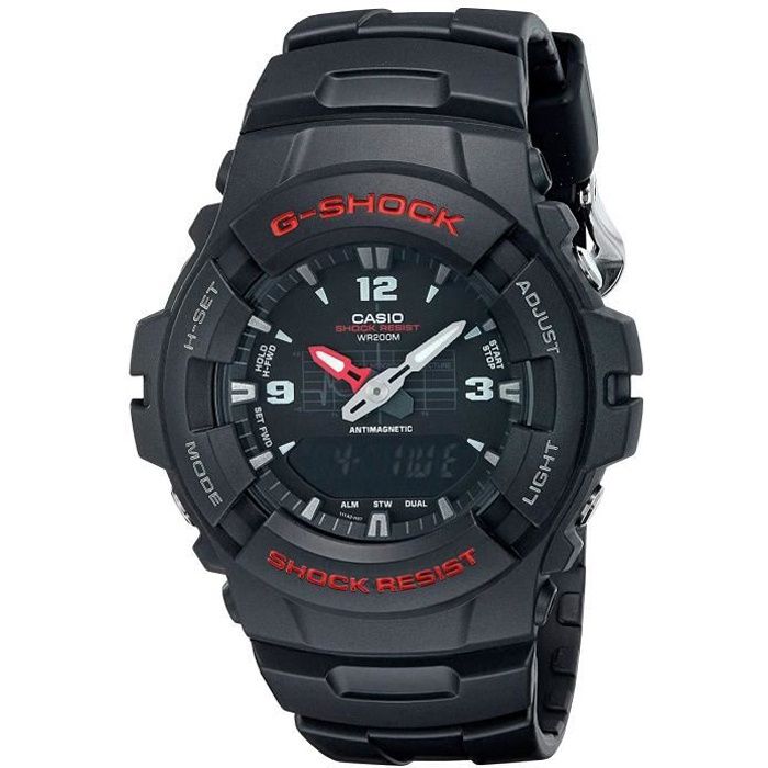 Montre - Casio - G-Shock G-100-1BVMUR - Résistante aux chocs - Étanche ...