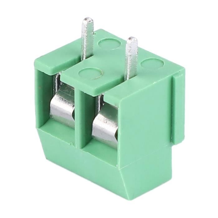 EJ.life connecteur de bornier 50pcs 2 broches 5mm pas PCB montage ...