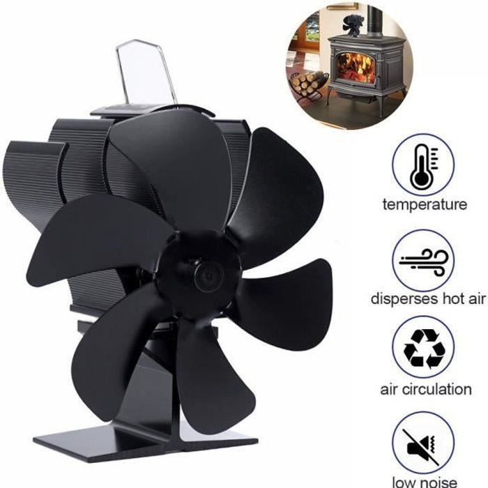 Betian-Ventilateur pour Poêle à bois 6 Lames Écologique silentieux ...
