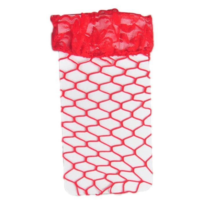 Bas en résille transparent en dentelle pour femmes - Chaussettes ...