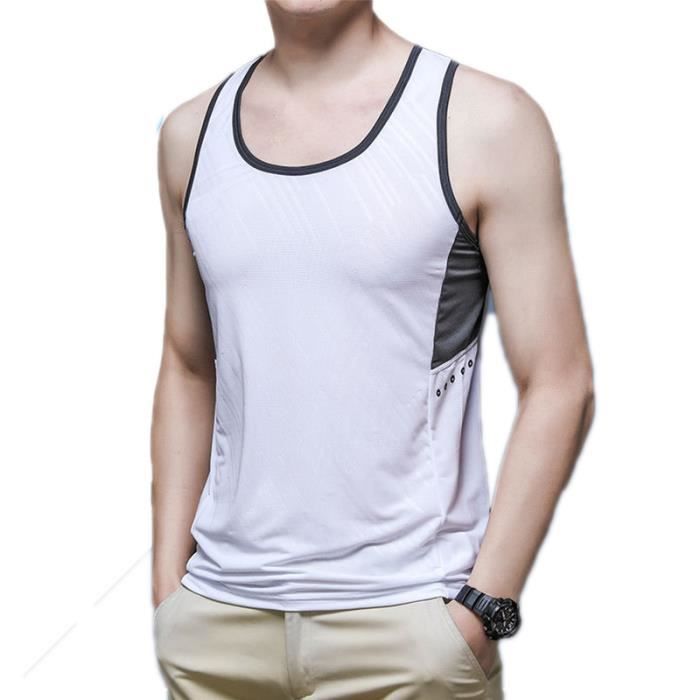 Debardeur Homme Loisirs Stretch Col U Regular Fit Respirant et séchage ...