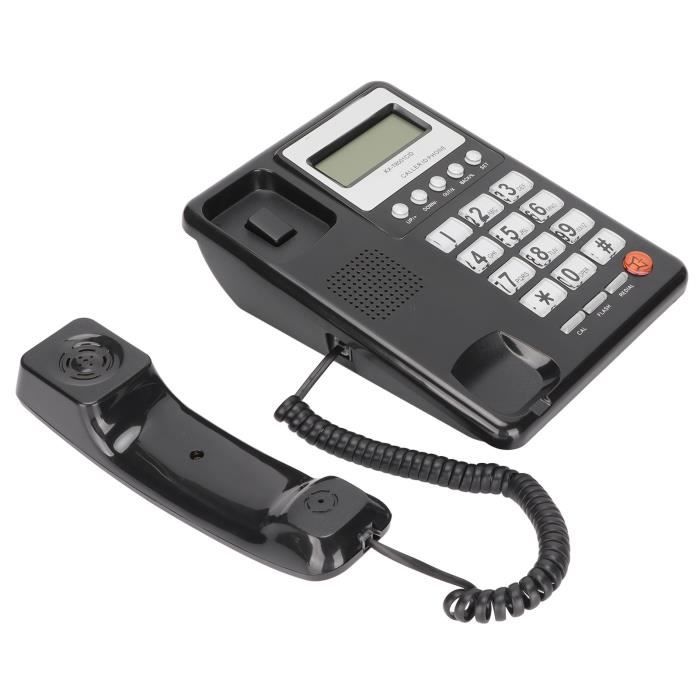 Omabeta Téléphone de l'hôtel KXT8001CID Téléphone Filaire Classique FSK DTMF Ligne Fixe du ...