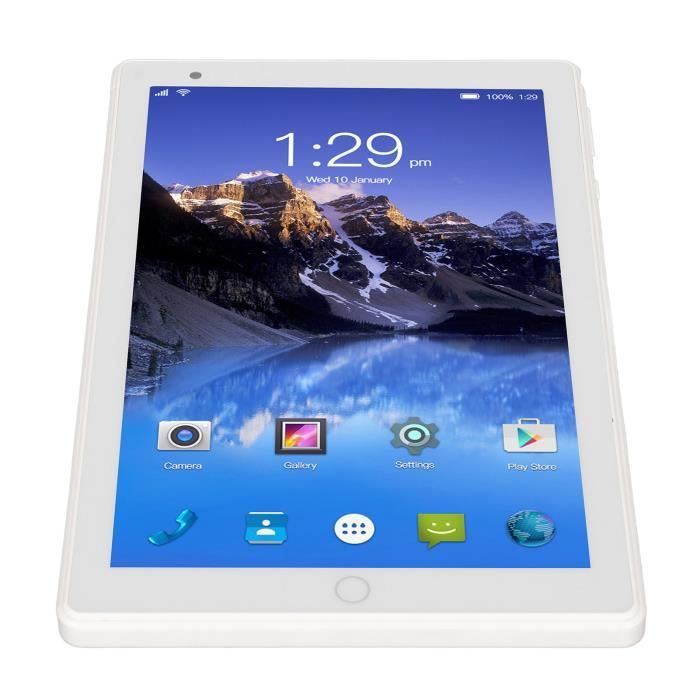 Qiilu tablette HD Tablette 8 Pouces, Tablette 10, 4 Go de 64 Go de ROM ...