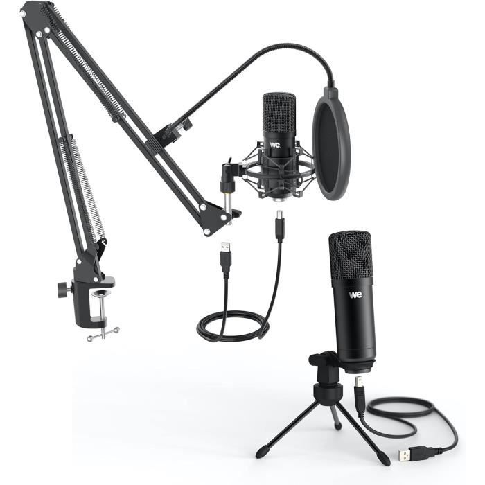 Pack Microphone Usb Pour Streaming, Vlogging, Podcats, Enregistrements ...