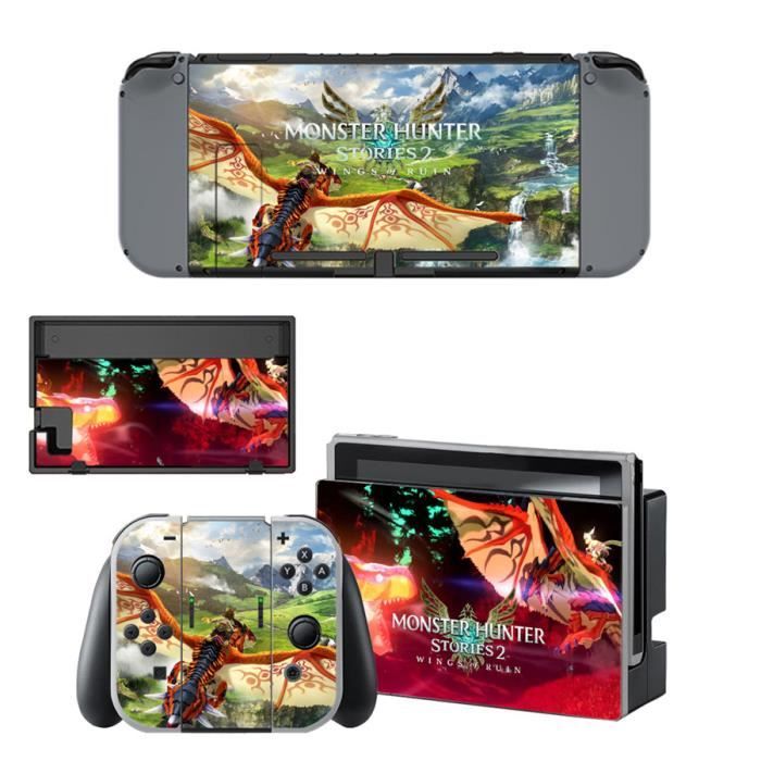 Sticker pour Nintendo Switch, Monster Hunter Kit Autocollant Skin ...