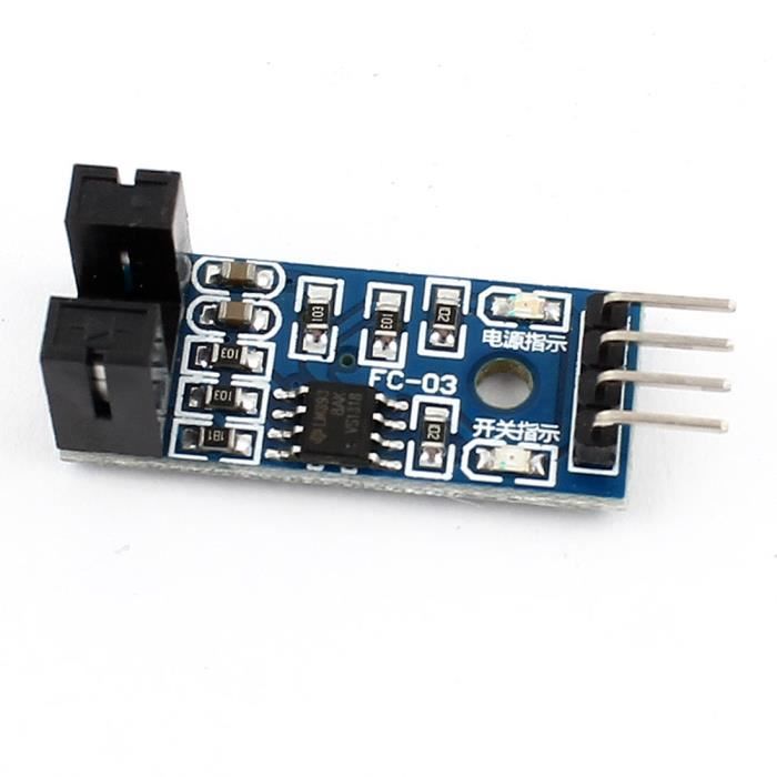 LM393 Chip 1-Channel Optocoupler Motor Speed Measuring Counter Sensor ...