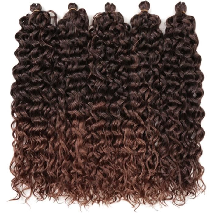 Melisay 5piéces Mèche pour Tresses Africaines Crochet Braids Meches ...