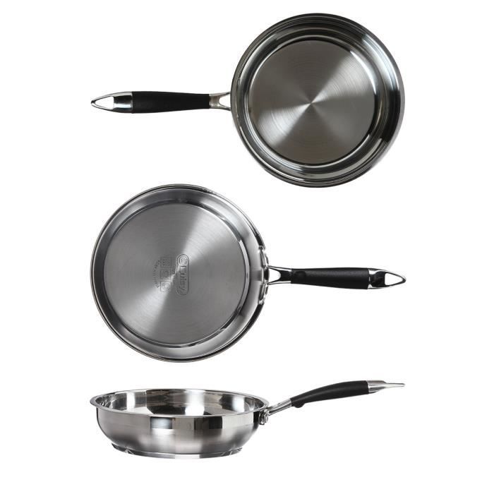 Poêle inox induction 20 cm - Cdiscount Maison