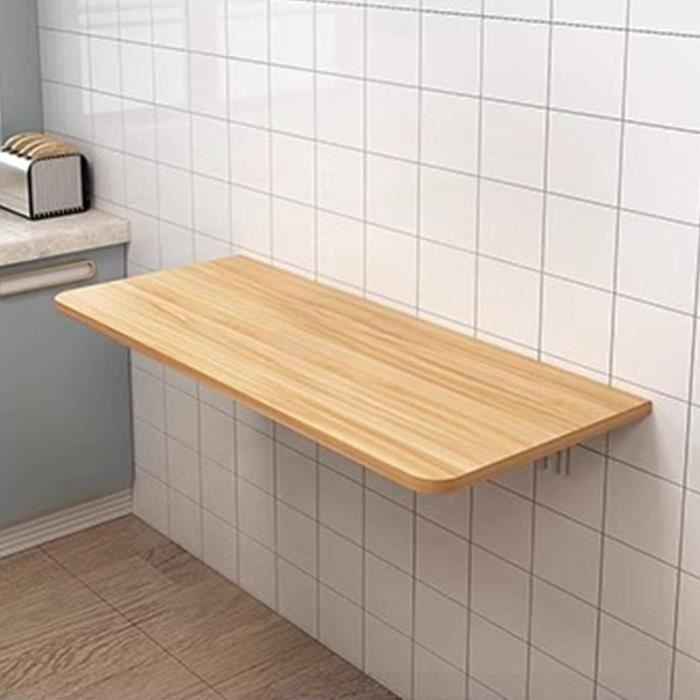 Table Murale Rabattable, Pliable Avec Support En Métal | Table Pliante ...