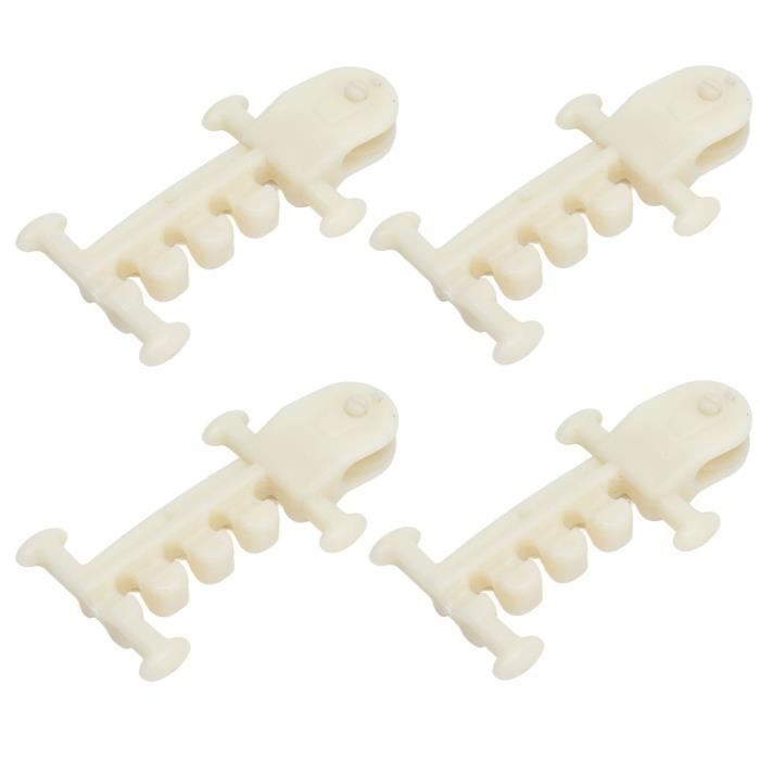 VINGVO pince de corde 10 pièces Serres Poulie 4 Coins Noir Allongé ...