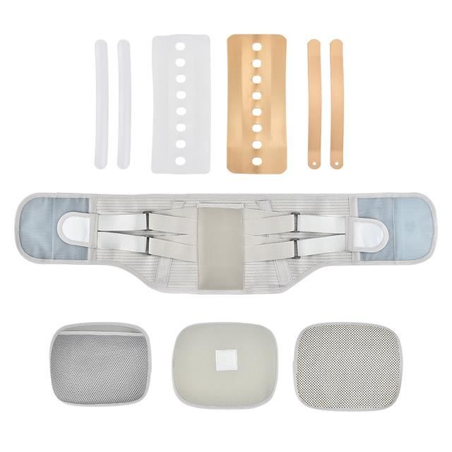 Back corrector,Gray-Royaume-Uni-XL--Ceinture de soutien lombaire ...