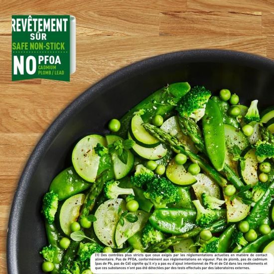 TEFAL INGENIO Poêle 24 cm, Non induction, Revêtement antiadhésif ...