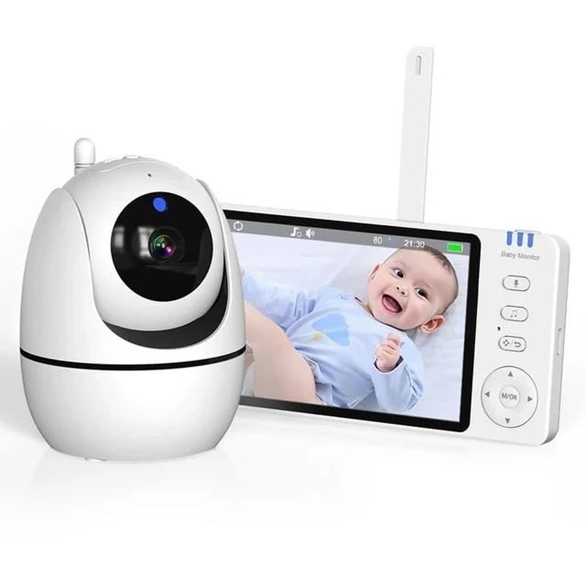 BabyPhone Vidéo Sans Fil Multifonctions-sans Fil-VOX-Ecran 2.0 LCD ...