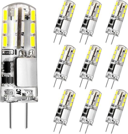 Ampoule G4 LED 12V 15W quivalent 20W Ampoule Halogne Blanc Froid 6000K 180LM Sans Scintillement ...