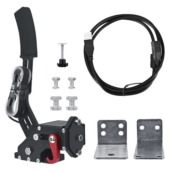 Frein à main USB de jeu de course, hauteur réglable, connectivité ...