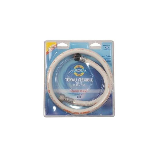 Flexible gaz butane propane caoutchouc écrous sertis Eurogaz (Longueur ...