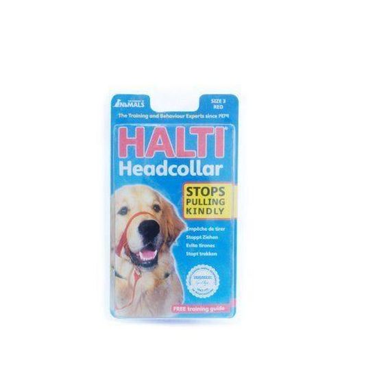 Licol Educatif - Halti - HH034 - Anti-Traction - Taille 3 - Rouge ...