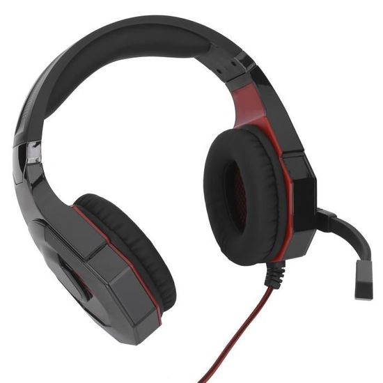 Casque filaire QIILU avec microphone haute définition pour jeux sur PC ...