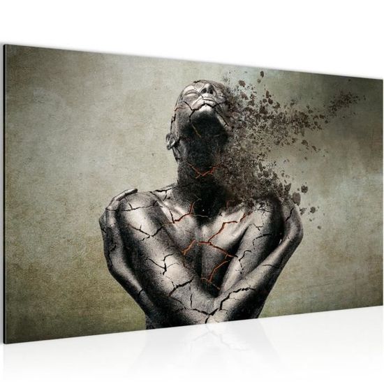 Runa art Tableau Décoration Murale Humain Abstrait 70x40 cm - 1 Panneau ...