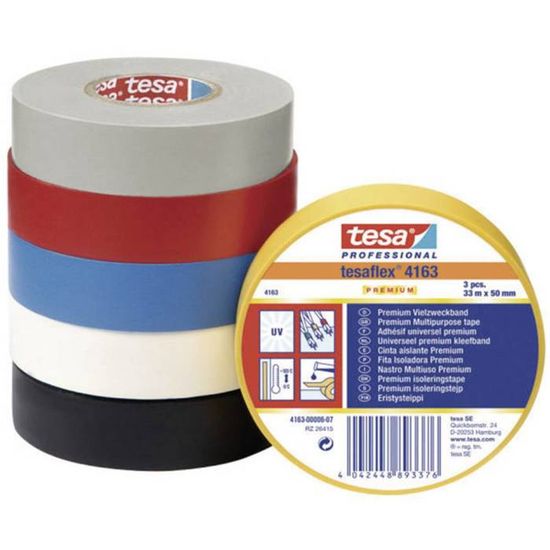 Ruban isolant tesaflex® 4163 tesa 04163-00191-92 blanc (L x l) 33 m x ...