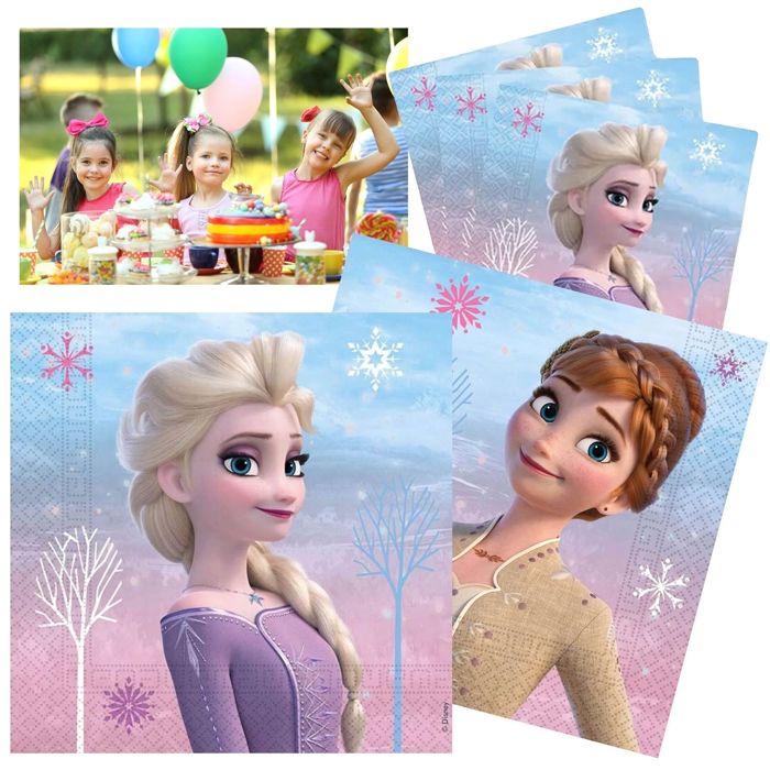 DISNEY Frozen La Reine des neiges serviettes en papier DEUX COUCHES ...