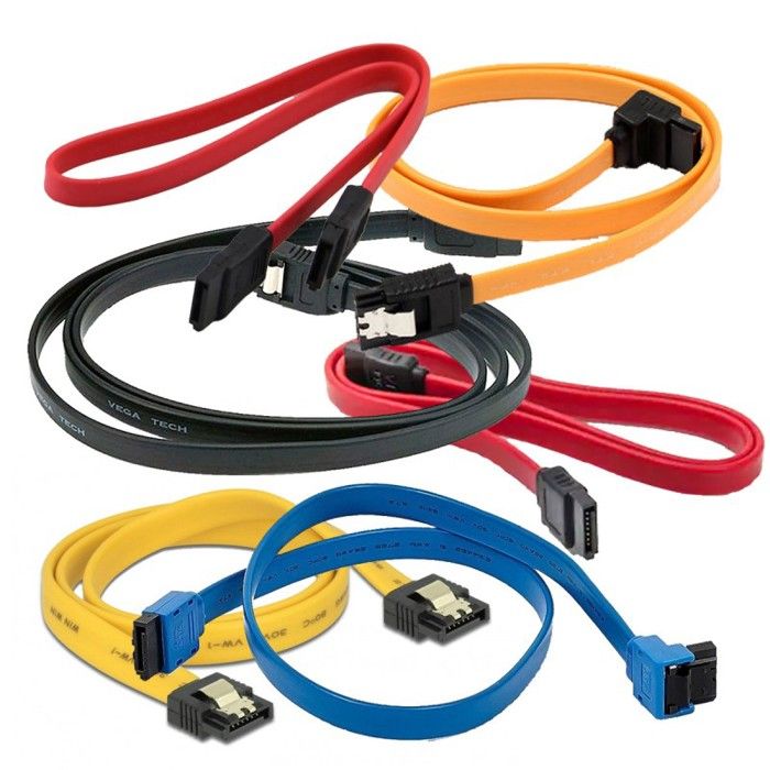 Lot x10 Câbles SATA Disque Dur Graveur DVD Serial-ATA E23714 Tailles ...