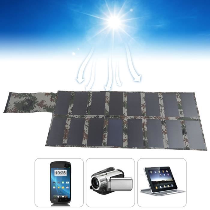 Panneau solaire pliable Panneau solaire 100W Chargeur de panneau ...