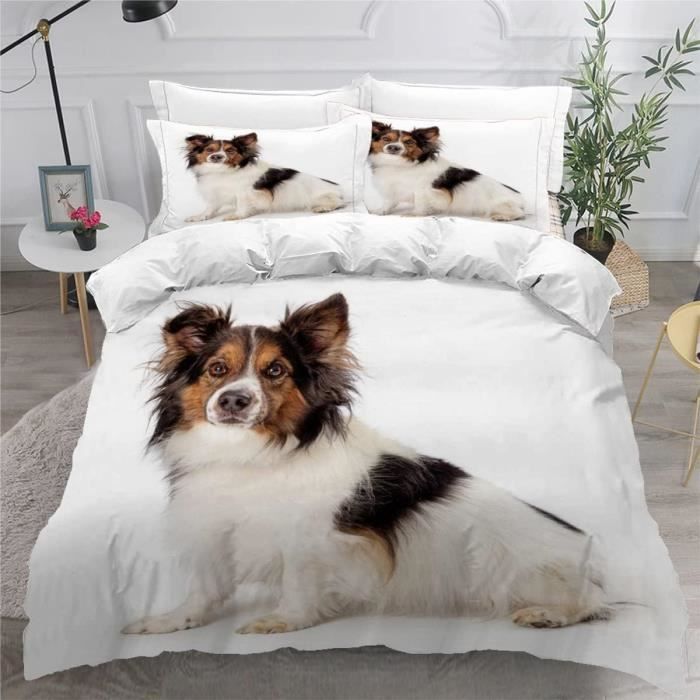 Housse De Couette 140X200 Chien De Berger Shetland Parure De Lit 1 ...