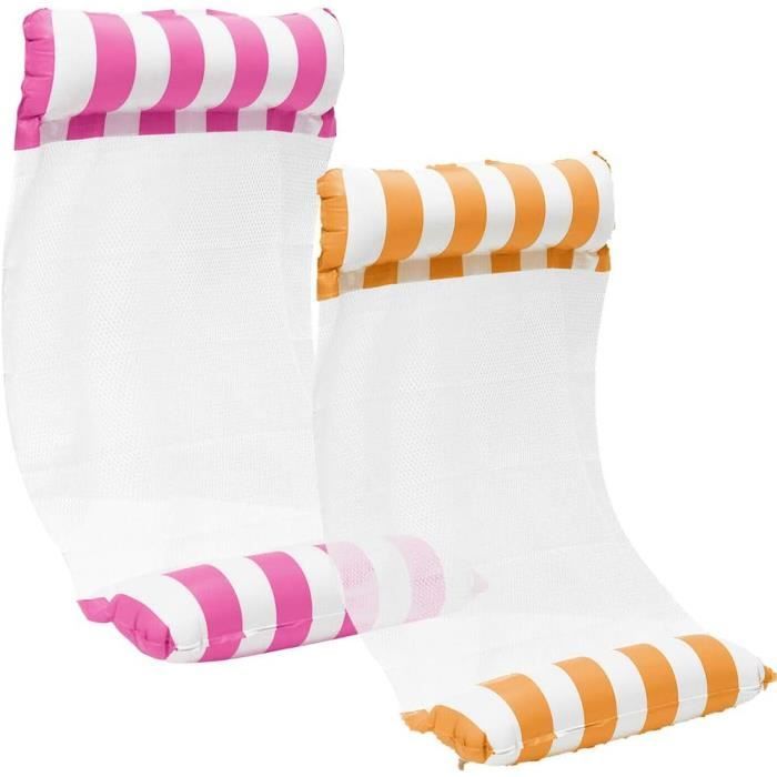Hamac gonflable à eau 4 en 1 Matelas gonflable pour piscine, fauteuil ...