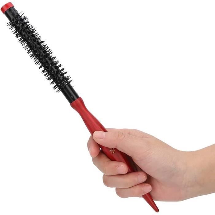 Mini Peigne Rond, Petite Brosse à Cheveux Ronde Tube en Aluminium Ultra ...