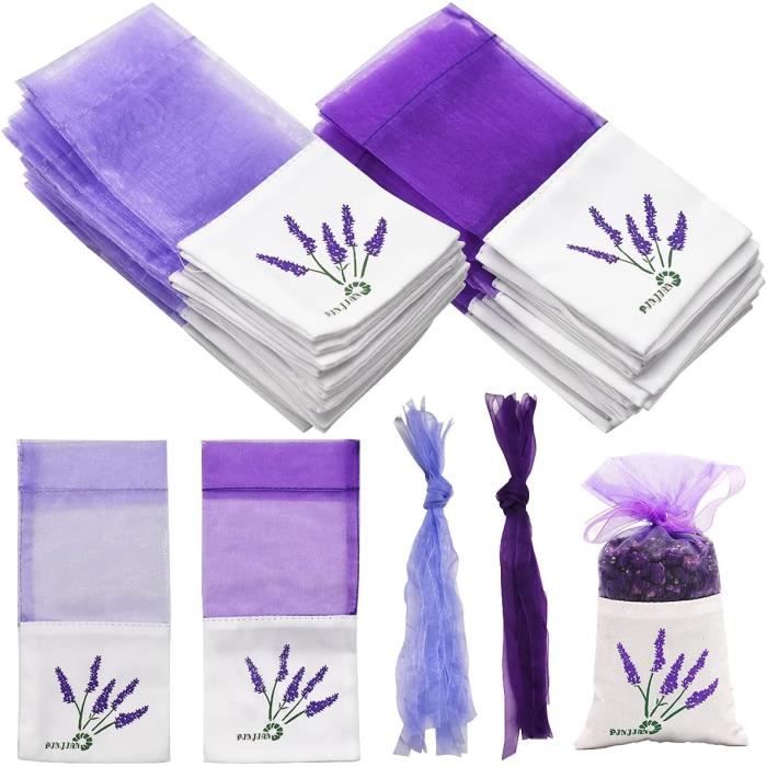 Sachets Vides Parfumés à la Lavande, 40 pièces Sacs de Lavande Sachet ...