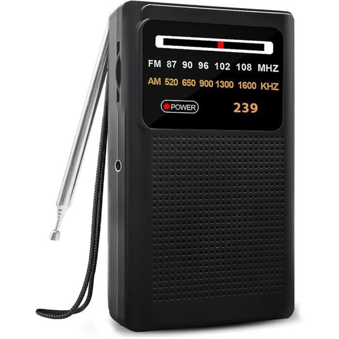Radio Portable, Fm-Am Radio A Pile, Mini Transistor Radio Avec ...