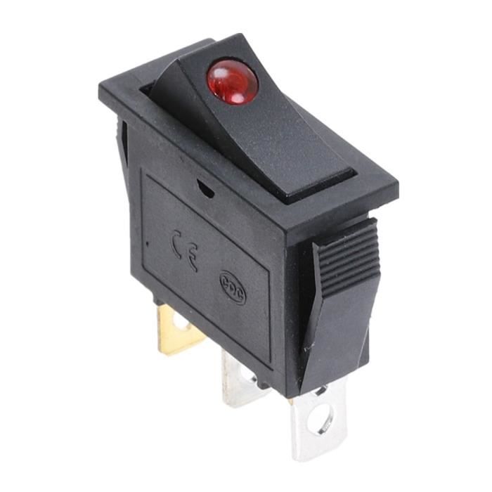 Couleur 3P-deng Interrupteur à bascule SPST KCD3 220V, marche-arrêt ...