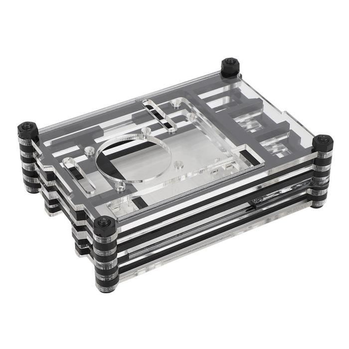 Fdit boîtier pour Raspberry Pi Boîtier extérieur en acrylique ... Fdit boîtier pour Raspberry Pi Boîtier extérieur en acrylique ...