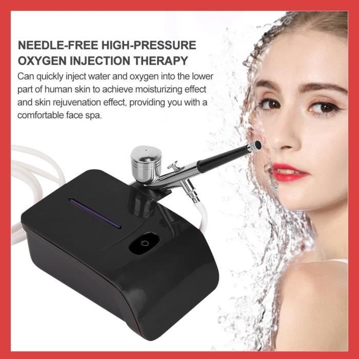 Dilwe kit d'injection d'oxygène Pulvérisateur d'oxygène Micro Nano visage hydratant ...