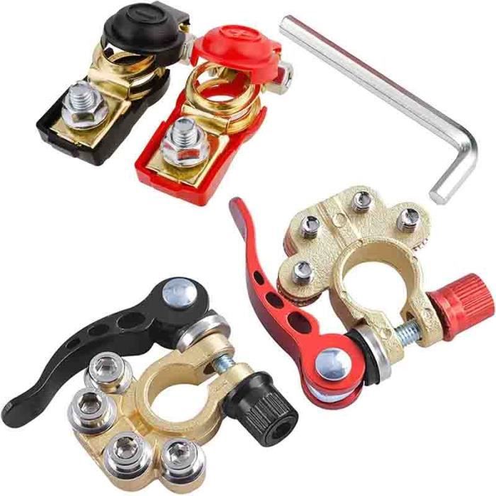 Connecteur de Borne de Batterie,Cosse Batterie de Borne Supérieure Électrodes Bornes Positives ...