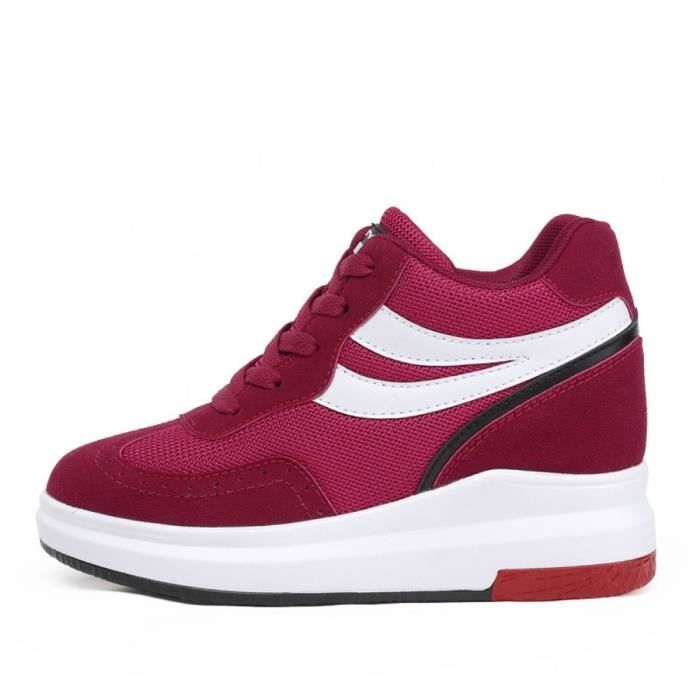 Baskets Compensées Femmes Chaussure Plateforme Fitness Chaussures de ...