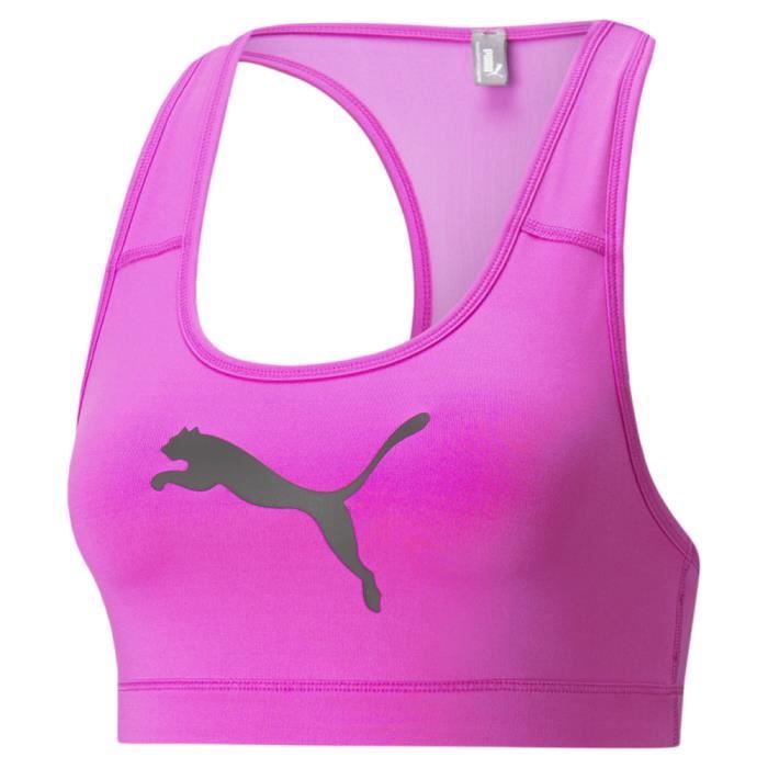 Brassière Fuschia Femme Puma Mid Impact 4keeps Pink Cdiscount Sport