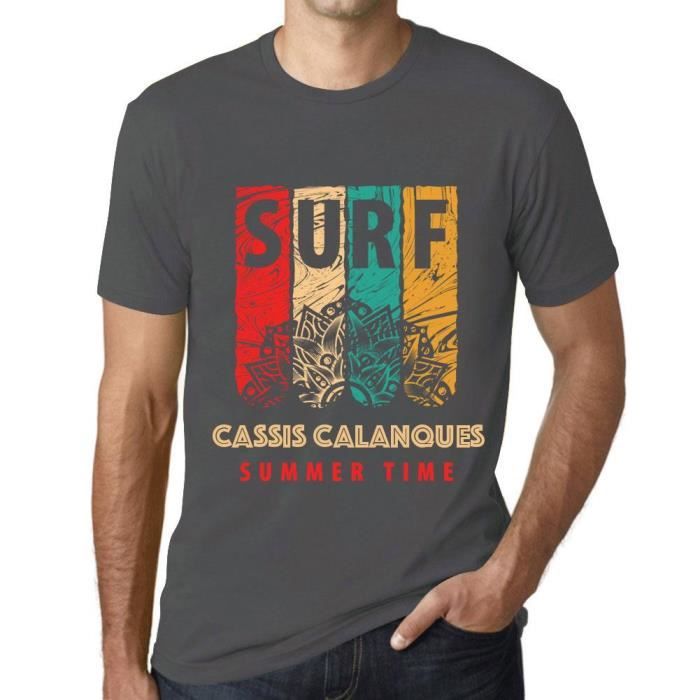 Homme Tee-Shirt Surf D'Été Dans Les Calanques De Cassis – Summer Time ...