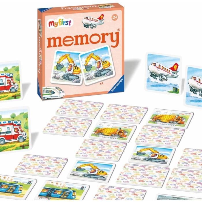 My first memory® Véhicules, jeu de mémoire et de recherche avec de très ...