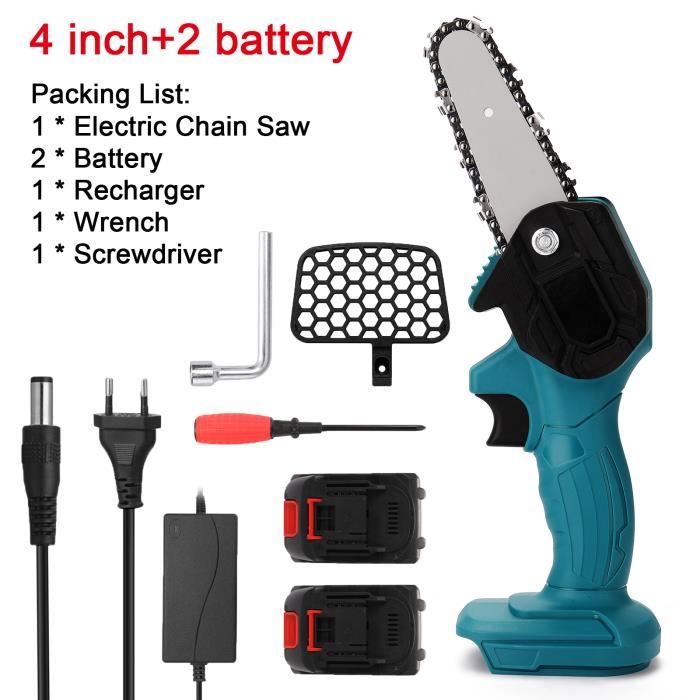 Scie électrique portable - RUMOCOVO - Electric Chain Saw - 2 batteries ...