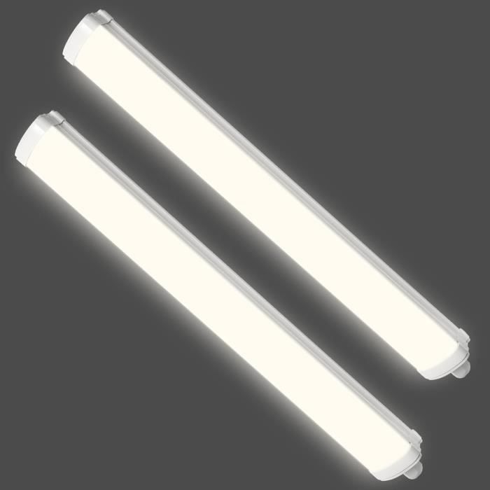 2 Paquets Tube Neon Led 115Cm, Étanche Ip65 Reglette Led 40W 4800Lm ...