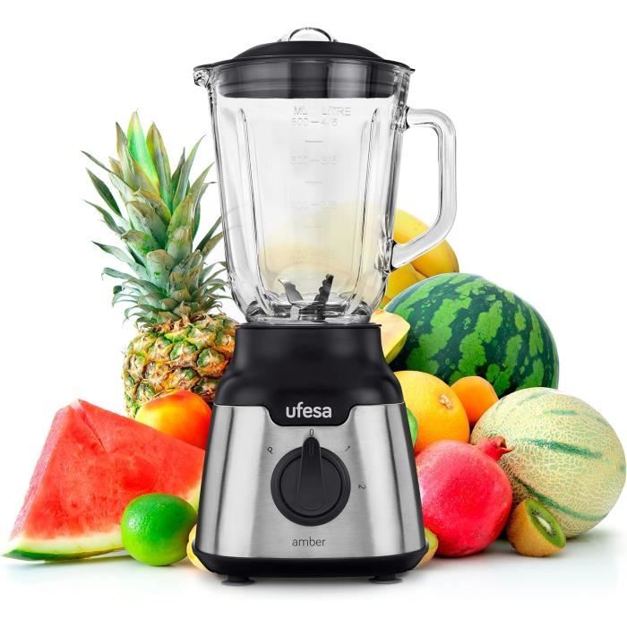 Bs4000 Amber Compact Blender Mixeur, 900W, 0.8L, 2 Vitesses + Pulse, 4 ...