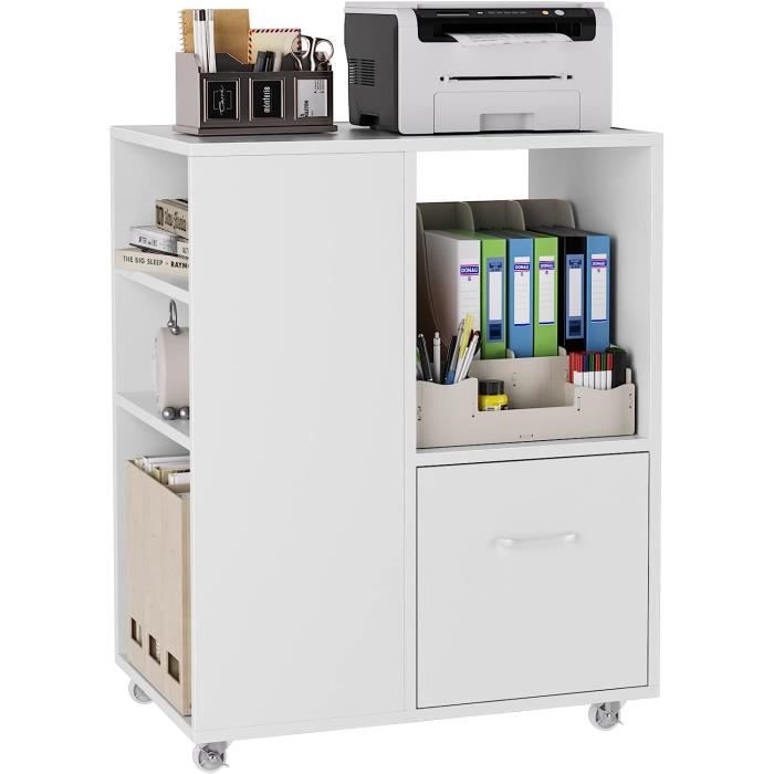 Hefoths Caisson de Bureau, Placard de Rangement Mobile à Tiroir ...