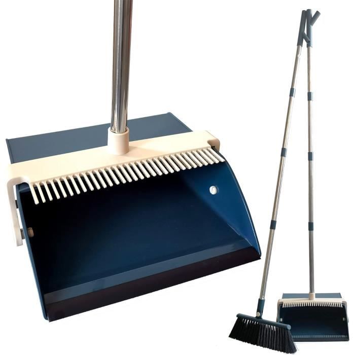 Ensemble pelle à poussière et balayette à long manche Grande pelle ...