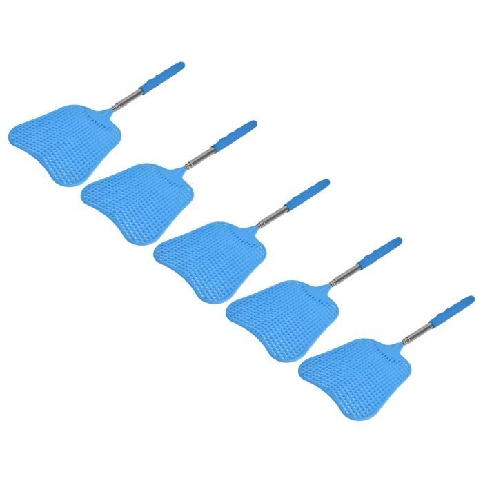 TMISHION Tapette à mouches 5 Pcs Fly Swatter Bleu Léger Flexible ...